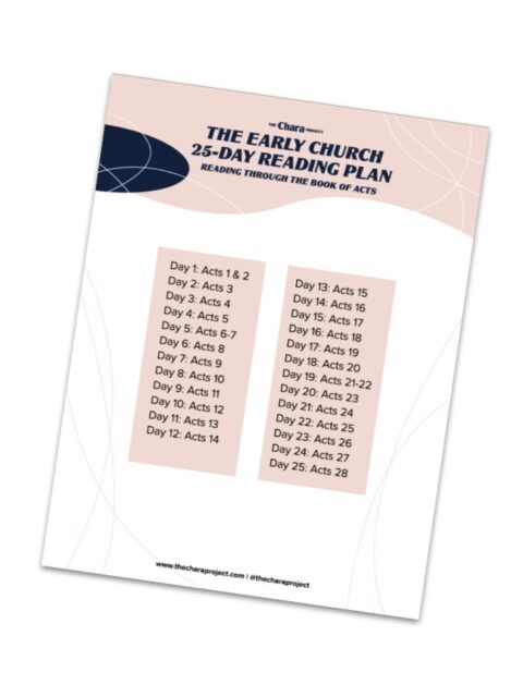 The Early Church 25-Day Reading Plan (DIGITAL/PRINTABLE) - The Chara ...
