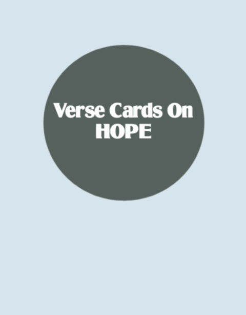 Verse Cards on Hope (PRINTABLE) - The Chara Project